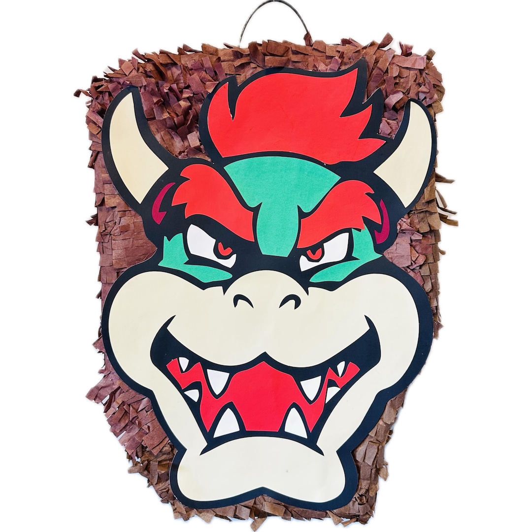Bowser Piñata (face) - Etsy