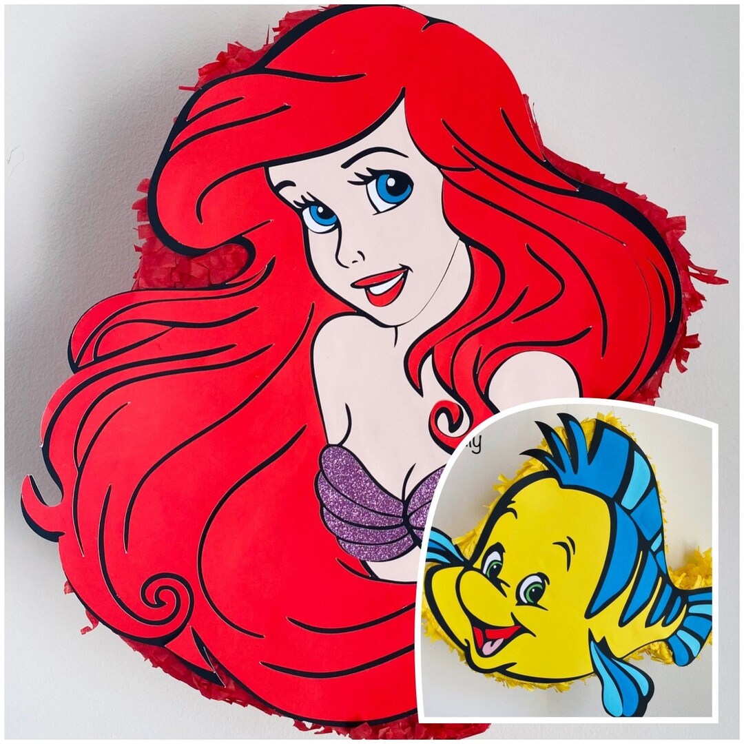 Princess Ariel - Flounder - Little Mermaid Pinata - Etsy