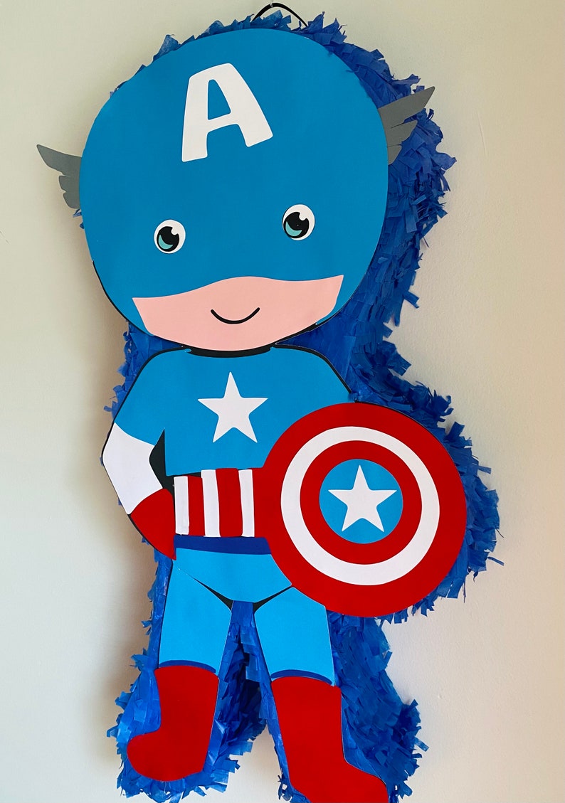 Captain America Pinata, Captain Shield Piñata - Etsy
