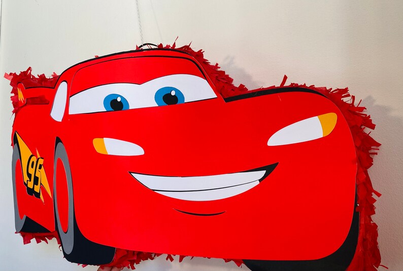 Race Car Pinata Lightning Mcqueen Pinata Tow Mater Pinata. | Etsy