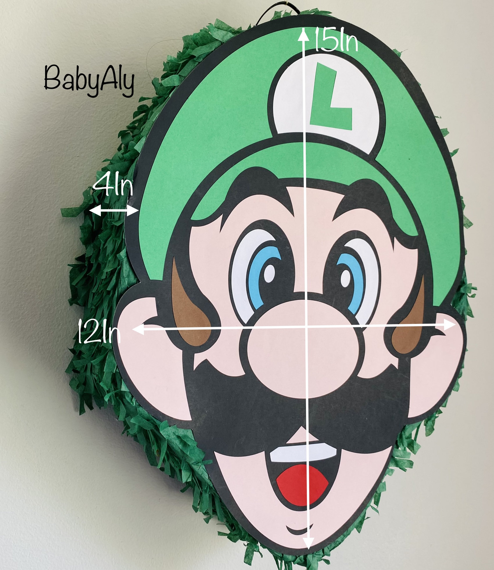 Super Mario Pinata Luigi Pinata Visage Super Mario Pinata - Etsy France