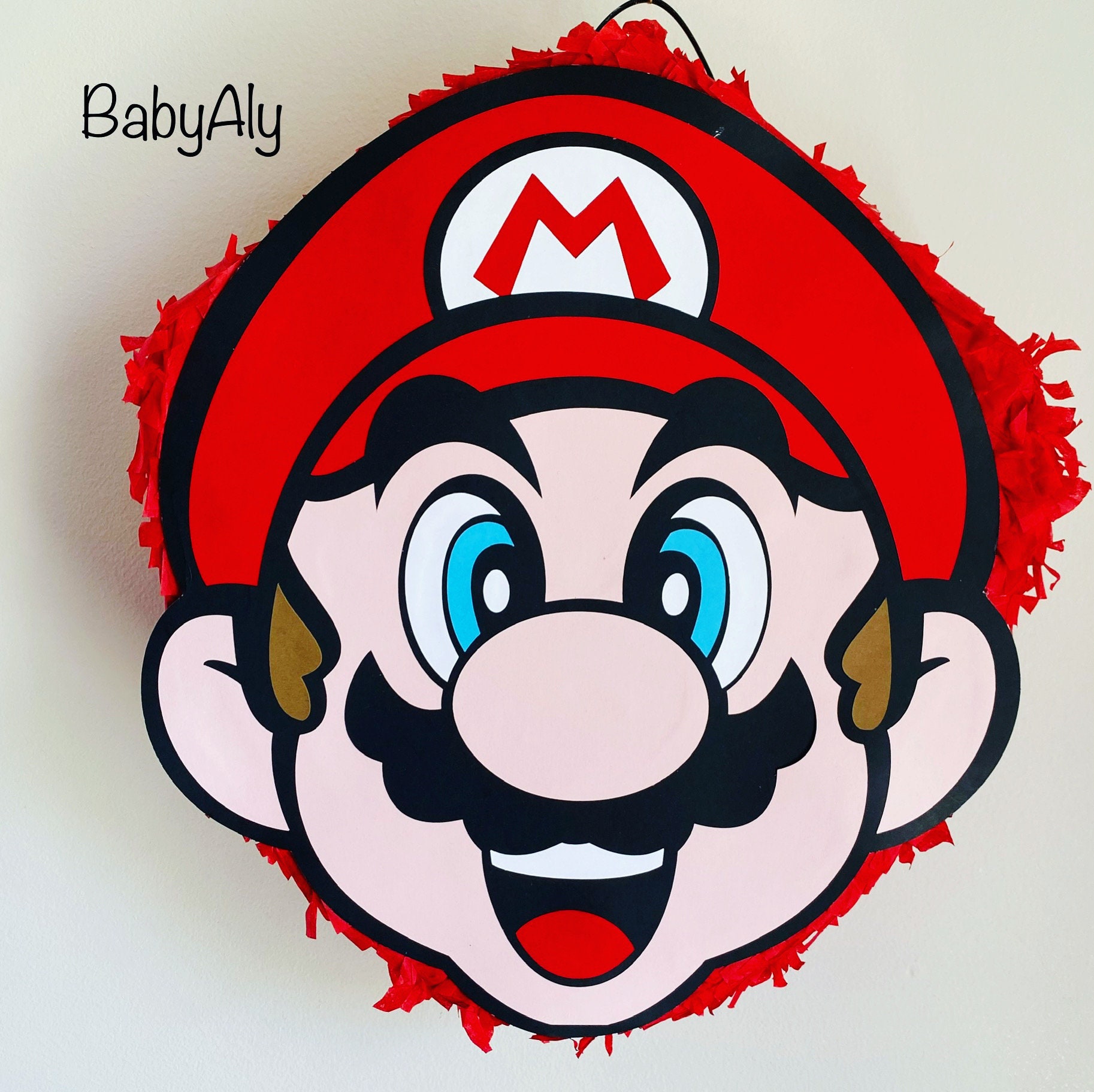 Super Mario Pinata Luigi Pinata Visage Super Mario Pinata - Etsy France