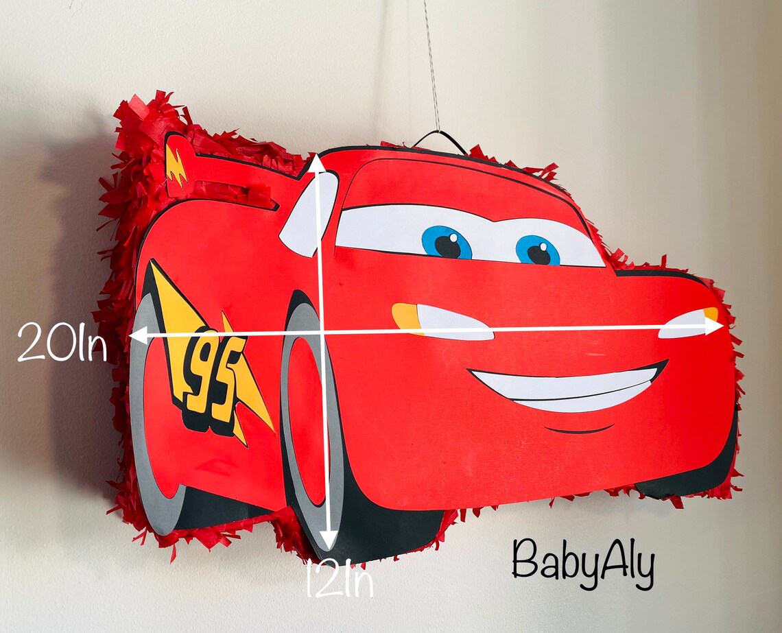 Race Car Pinata Lightning Mcqueen Pinata Tow Mater Pinata. - Etsy