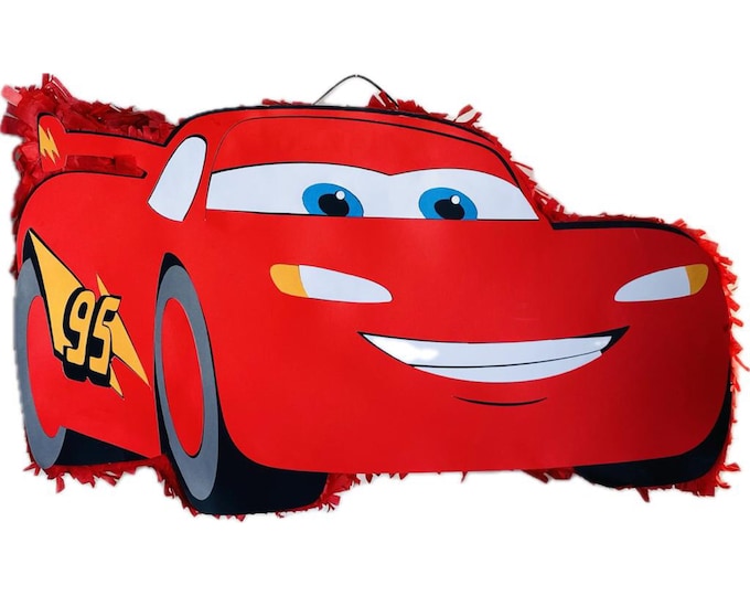 Race Car Pinata, Lightning Mcqueen Pinata, Tow Mater Pinata. - Etsy