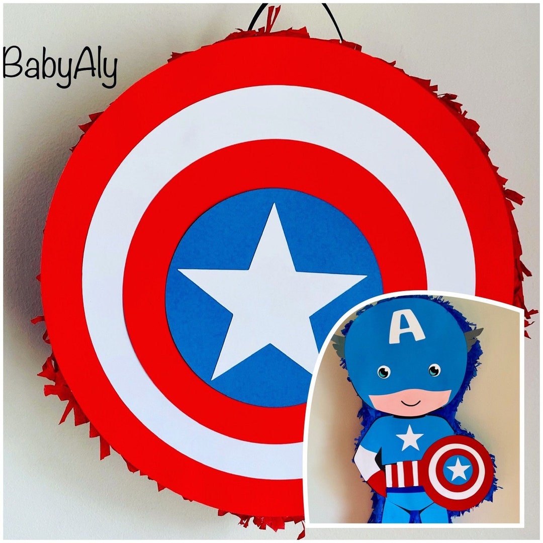 Captain America Pinata, Captain Shield Piñata - Etsy