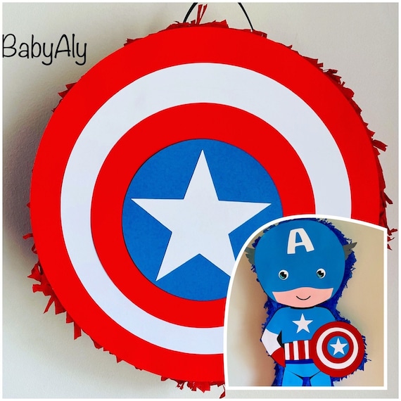 Captain America Pinata Captain Shield Piñata - Etsy