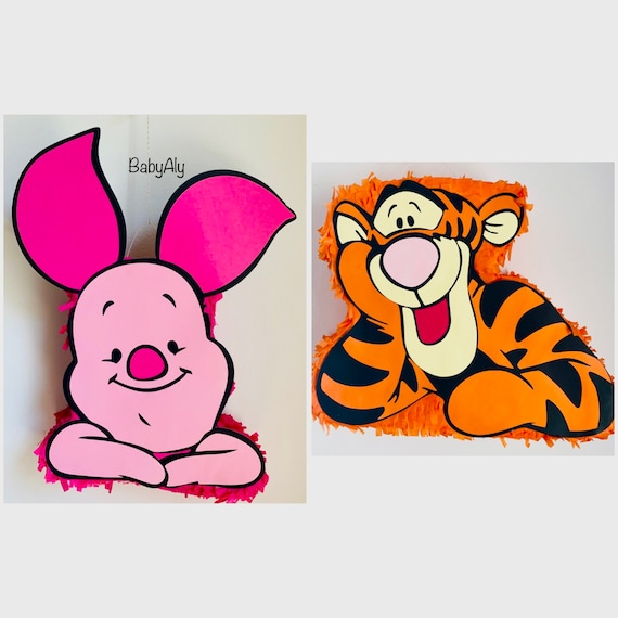 Tigger Piñata Piglet Pinata face Winnie the Pooh - Etsy