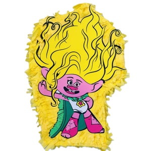 Poppy Trolls Piñata, Viva Trolls Piñata - Etsy