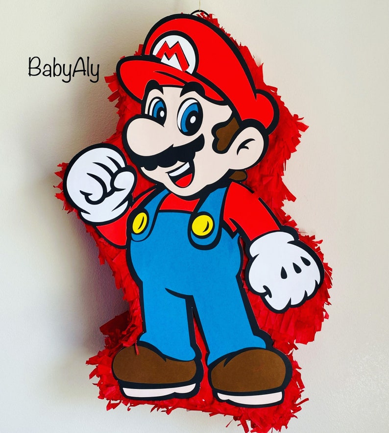 Super Mario Pinata Luigi Pinata face Super Mario Pinata - Etsy Singapore