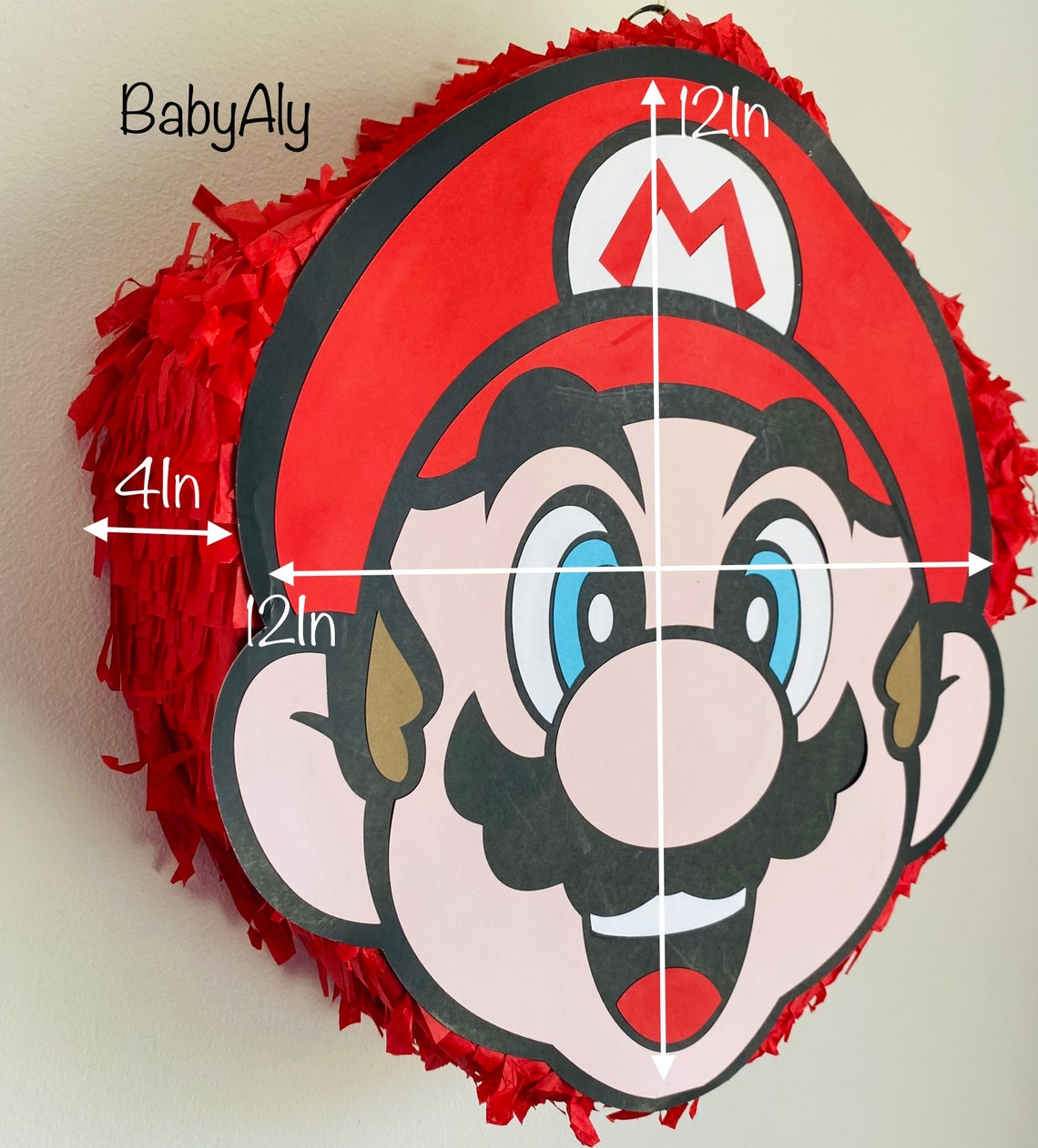 Super Mario Pinata Luigi Pinata face Super Mario Pinata - Etsy