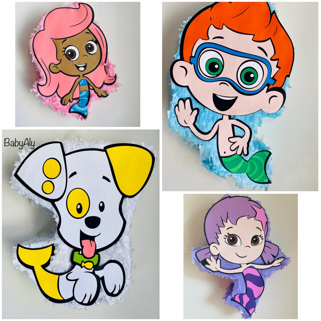 Molly Bubble Guppies Pinata, Oona Pinata, Nonny Pinata and Pupply ...