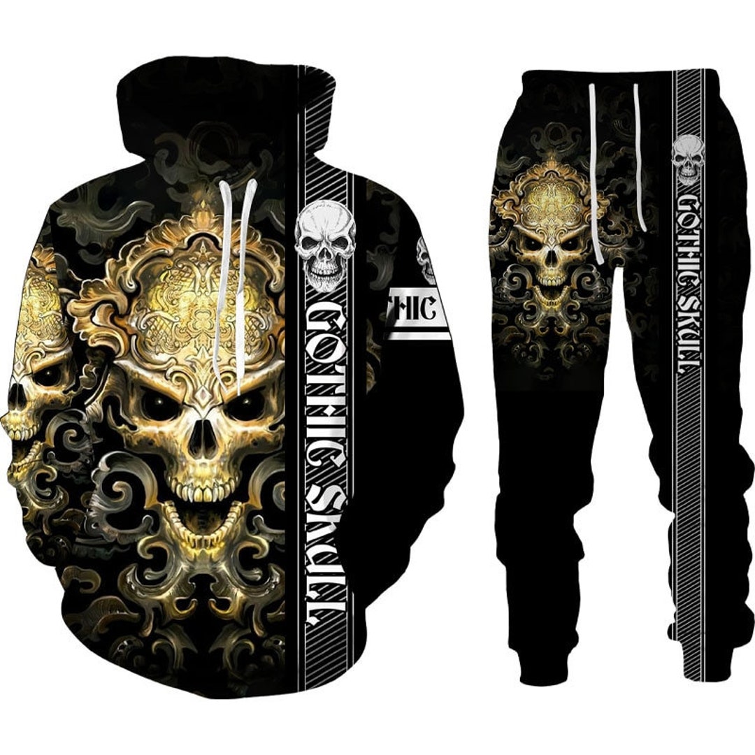 Skeleton Hoodie and Pants Uniform Tracksuit New Christams Gift 2021 ...
