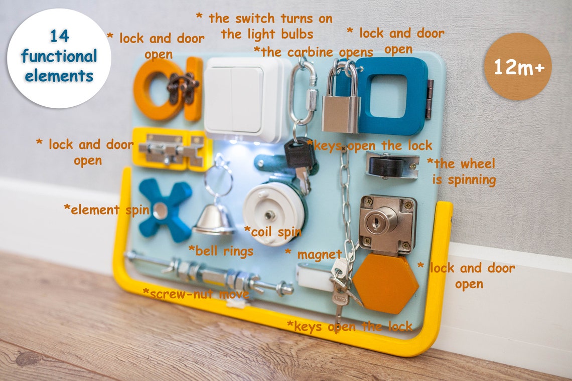 Busy Board Busy Board Toddler Activity Board Trip | Etsy