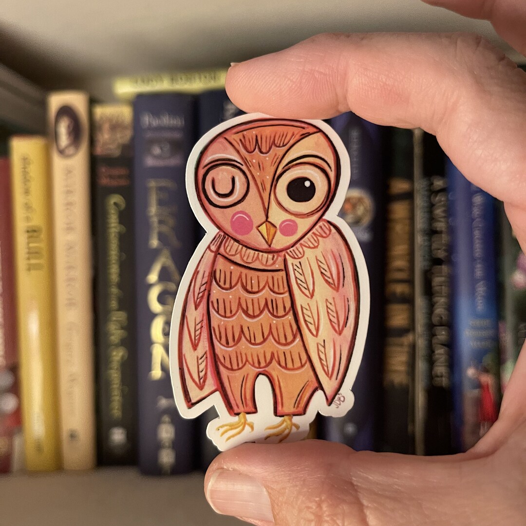 Winking Owl Sticker Sticker Die Cut Sticker Cute Stickers Laptop ...