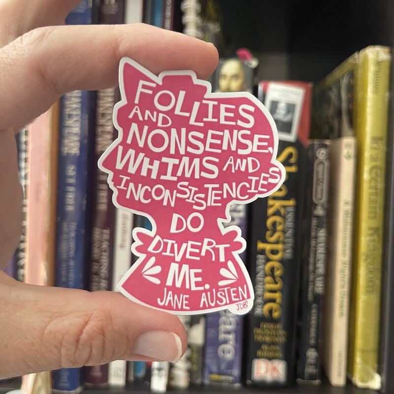 Jane Austen Sticker - Etsy