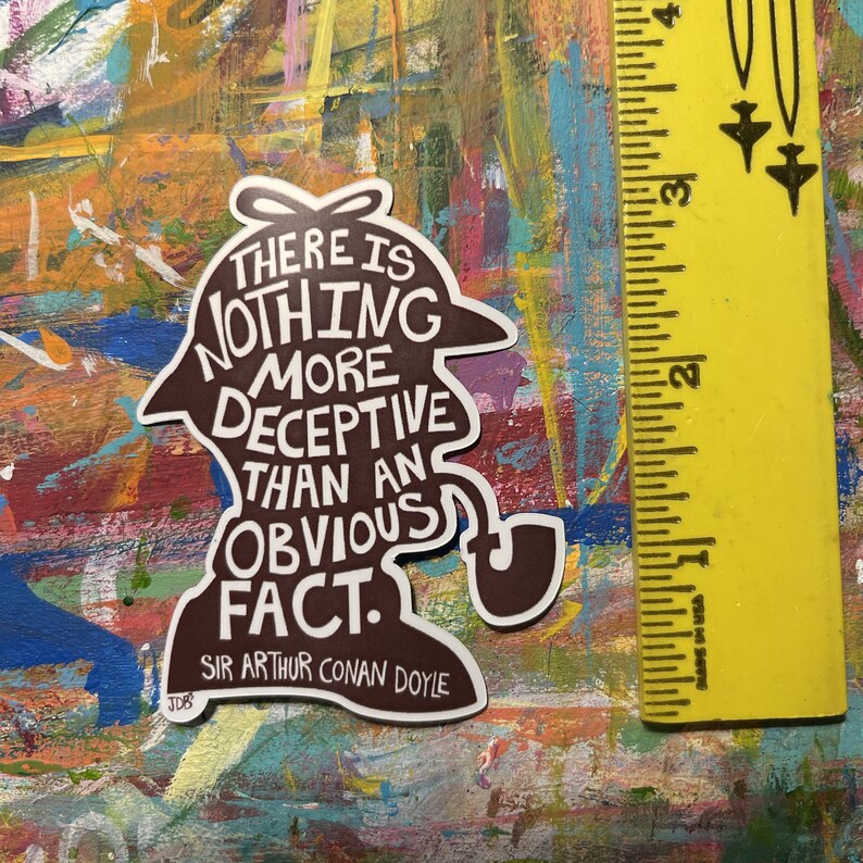 Obvious Fact Sherlock Holmes Sticker Sticker Die Cut Sticker Cute ...