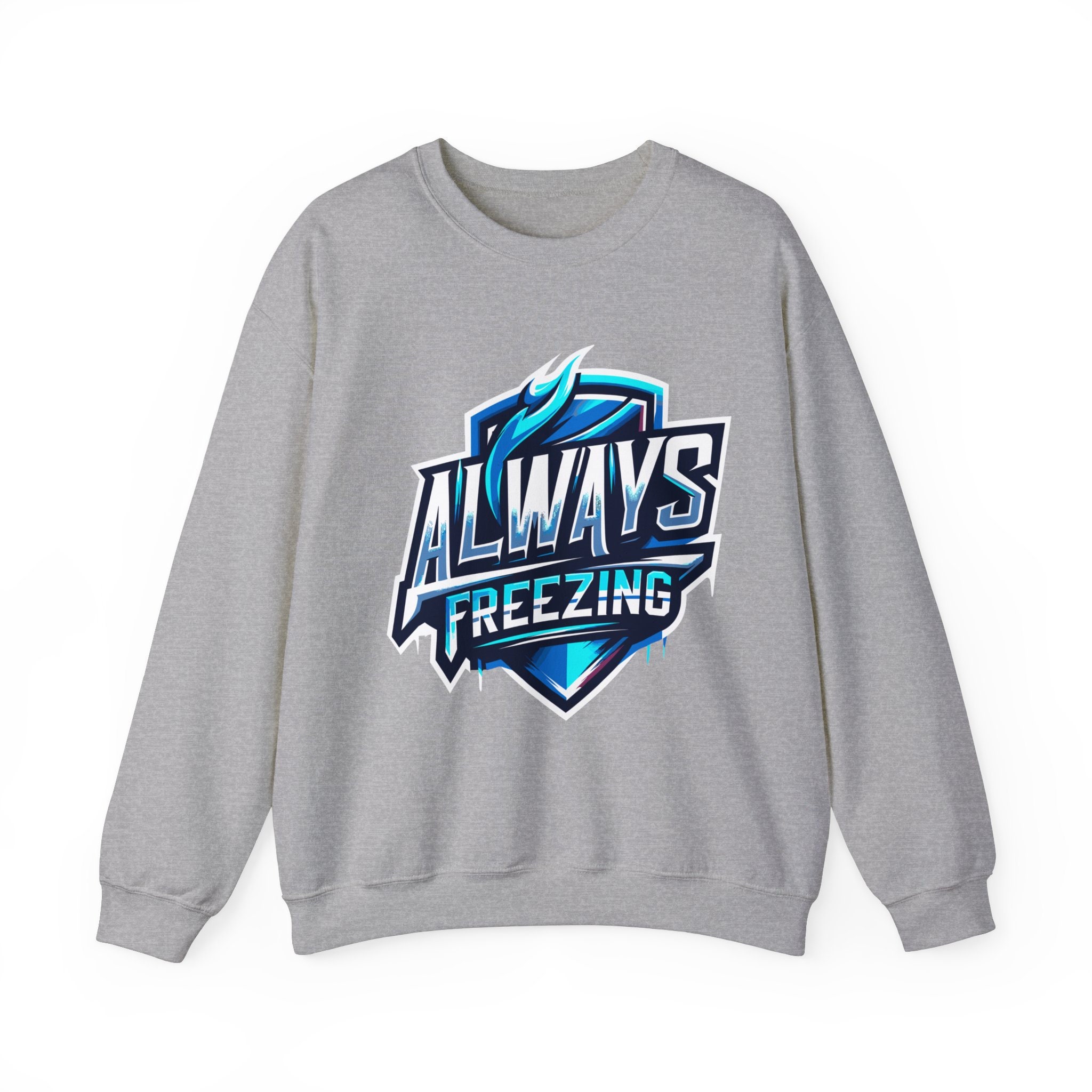 Always Freezing Crewneck Sweatshirt for Cold People Esports Logo Team ...
