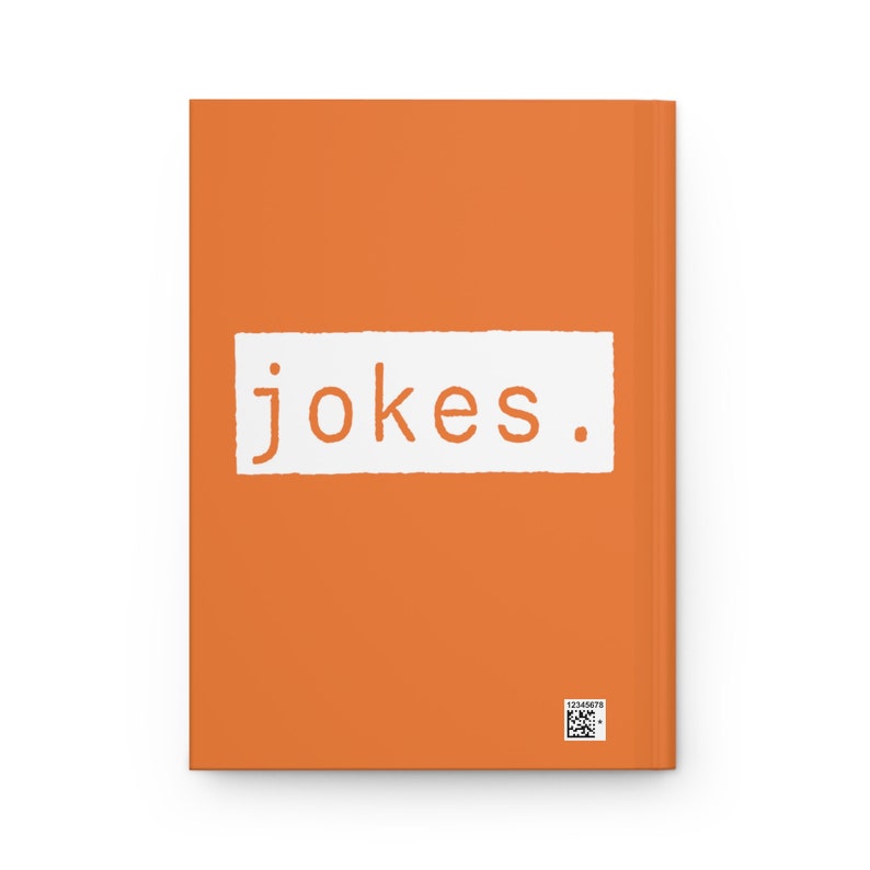 Jokes Orange Matte Hardcover Journal | Blank Book for Notes | Lined ...