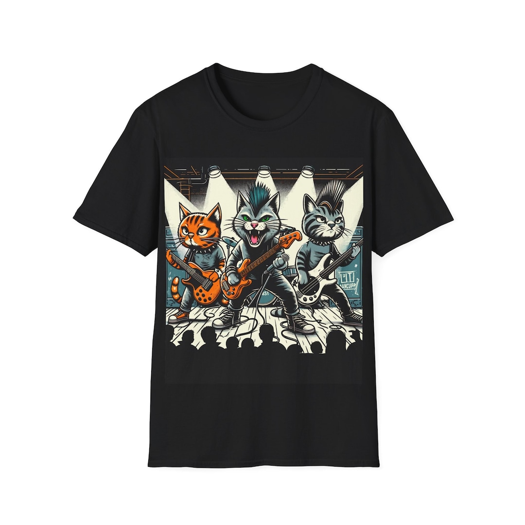 Punk Rock Band Cats Bootleg Style Softstyle T-shirt Concert Tee - Etsy