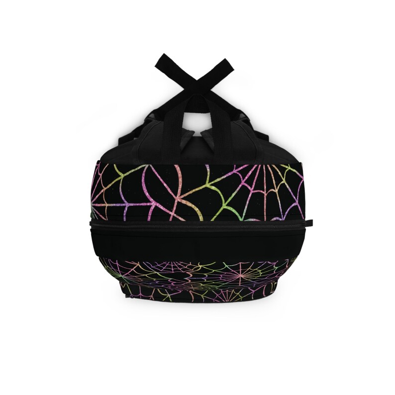 Rainbow Spider Webs Backpack, Neon Web, Spooky Back to School Bag - Etsy