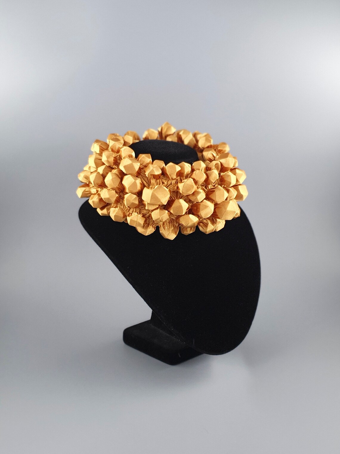 Unique Statement Necklace Chunky Necklace Fabric Jewelry | Etsy