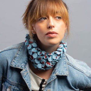 Chunky Scarf, Fabric Choker, Unique Scarf, Statement Necklace, Winter ...