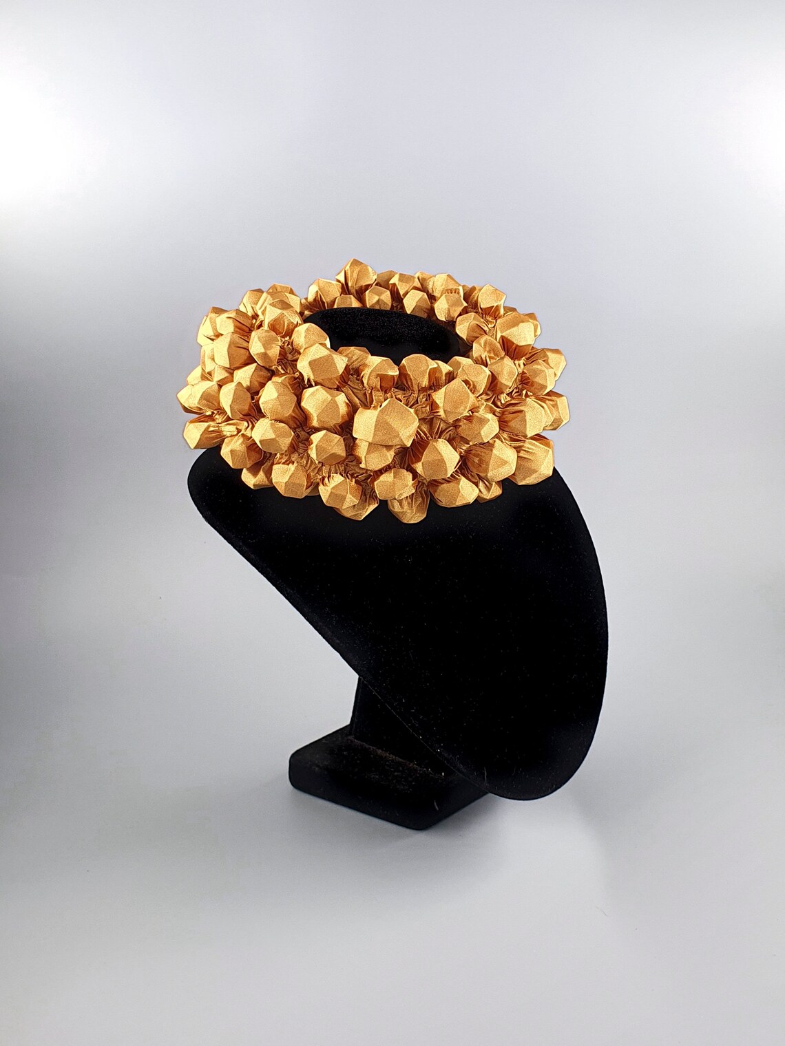 Unique Statement Necklace Chunky Necklace Fabric Jewelry - Etsy