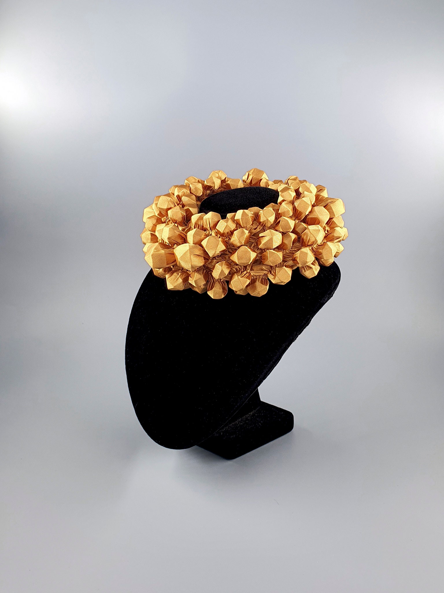 Unique Statement Necklace Chunky Necklace Fabric Jewelry | Etsy