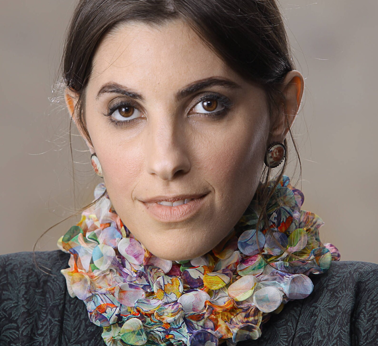 Bohemian Necklace Multicolor Infinity Scarf Statement - Etsy