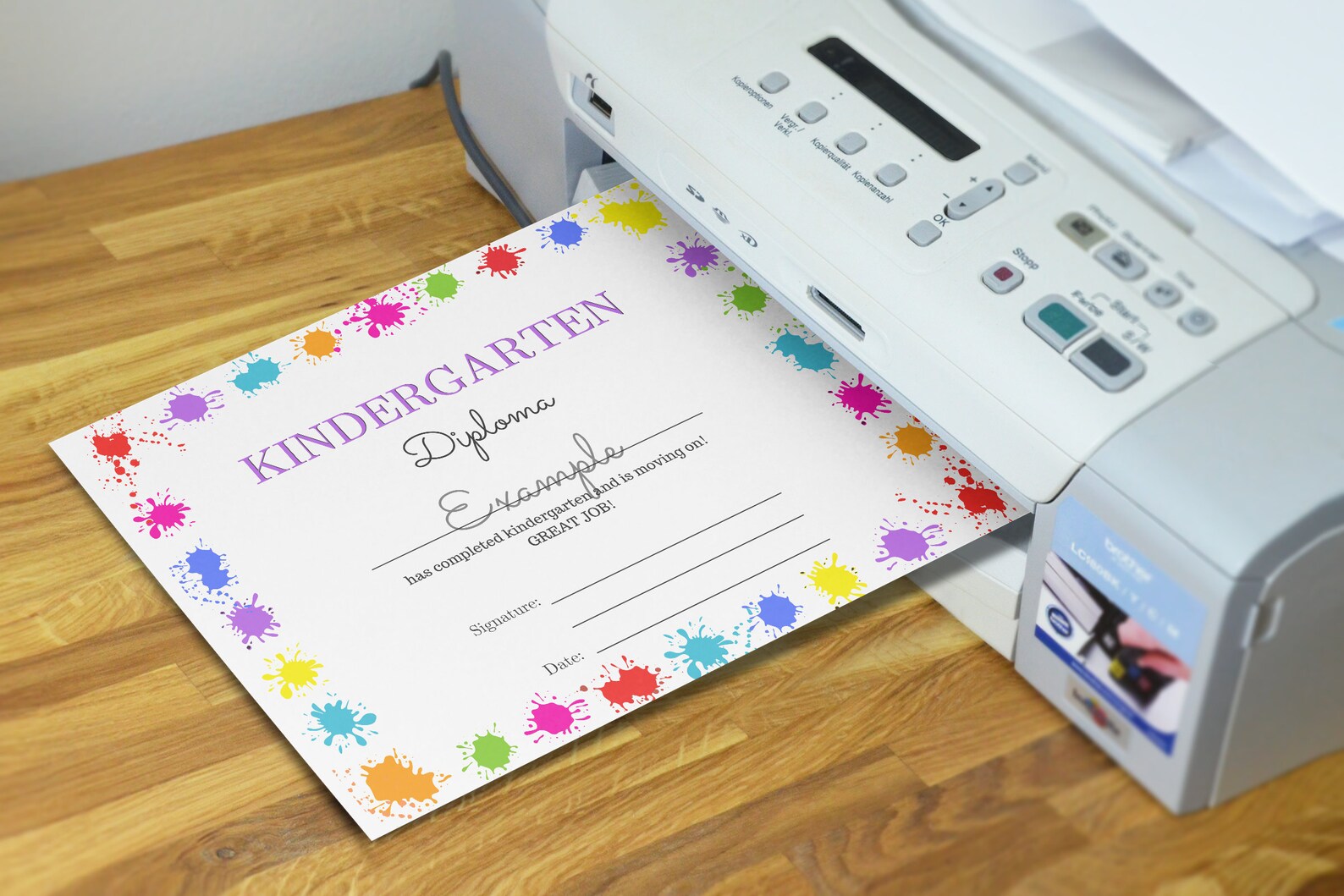 Kindergarten Graduation Diploma Instant Download Printable - Etsy