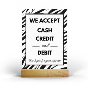 Printable Payment Sign | Payment Method Sign | We Accept Credit Cards ...