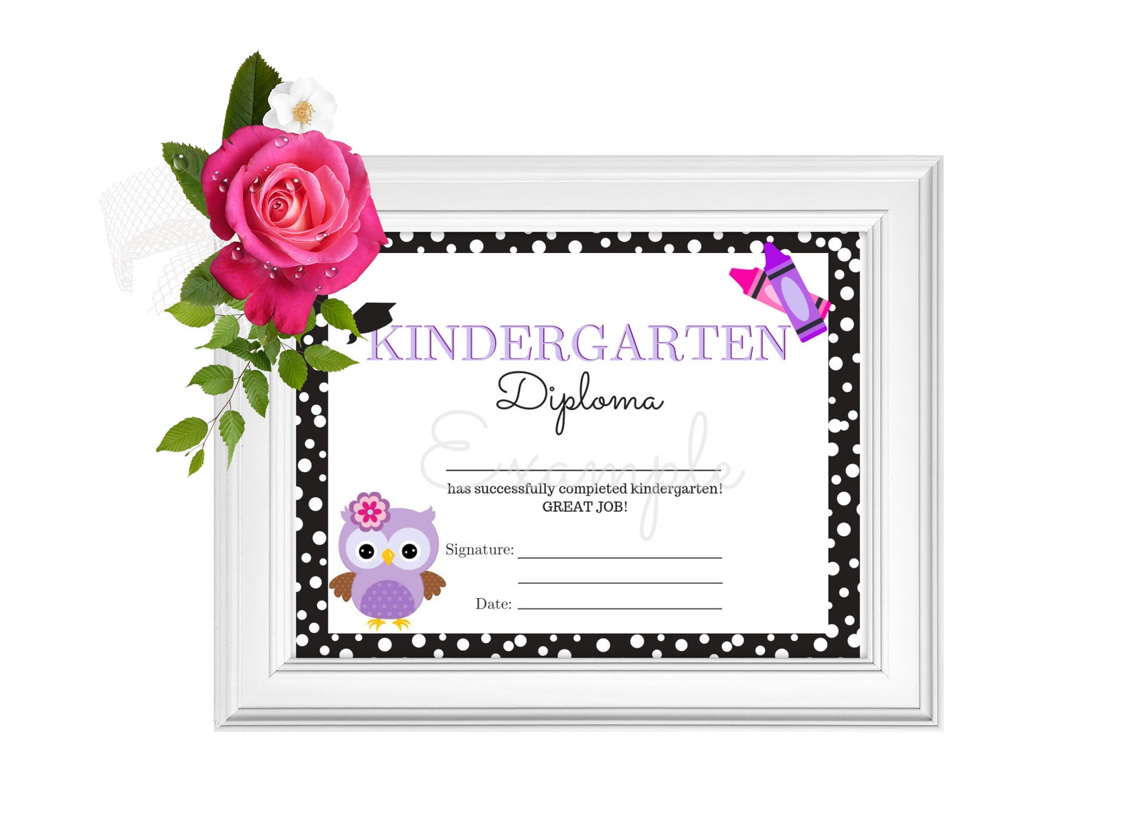 Kindergarten Graduation Diploma Instant Download - Etsy