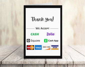 Cash app zelle sign - Etsy Nederland