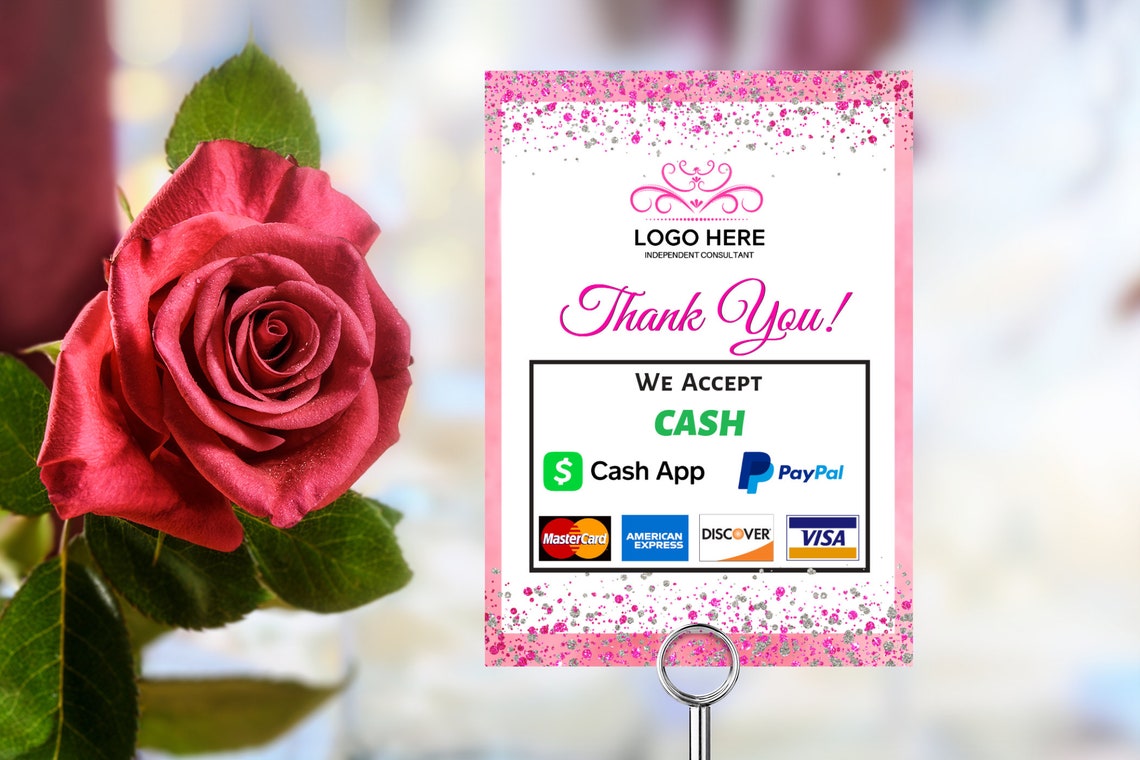 Payment Sign We Accept Cash Credit Sign Printable Payment | Etsy