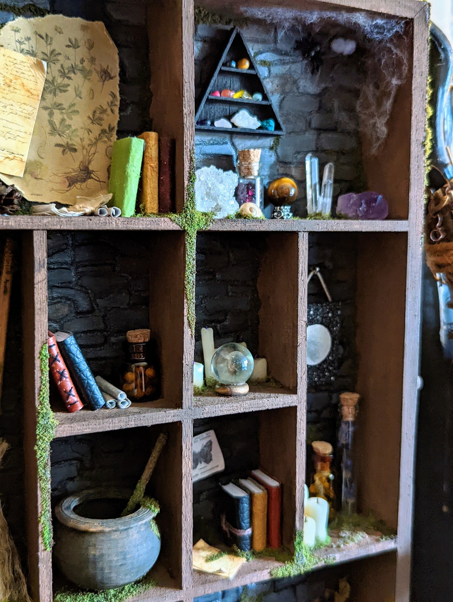 Mage Cabinet/witch Cabinet Filled With Miniatures and Magic - Etsy