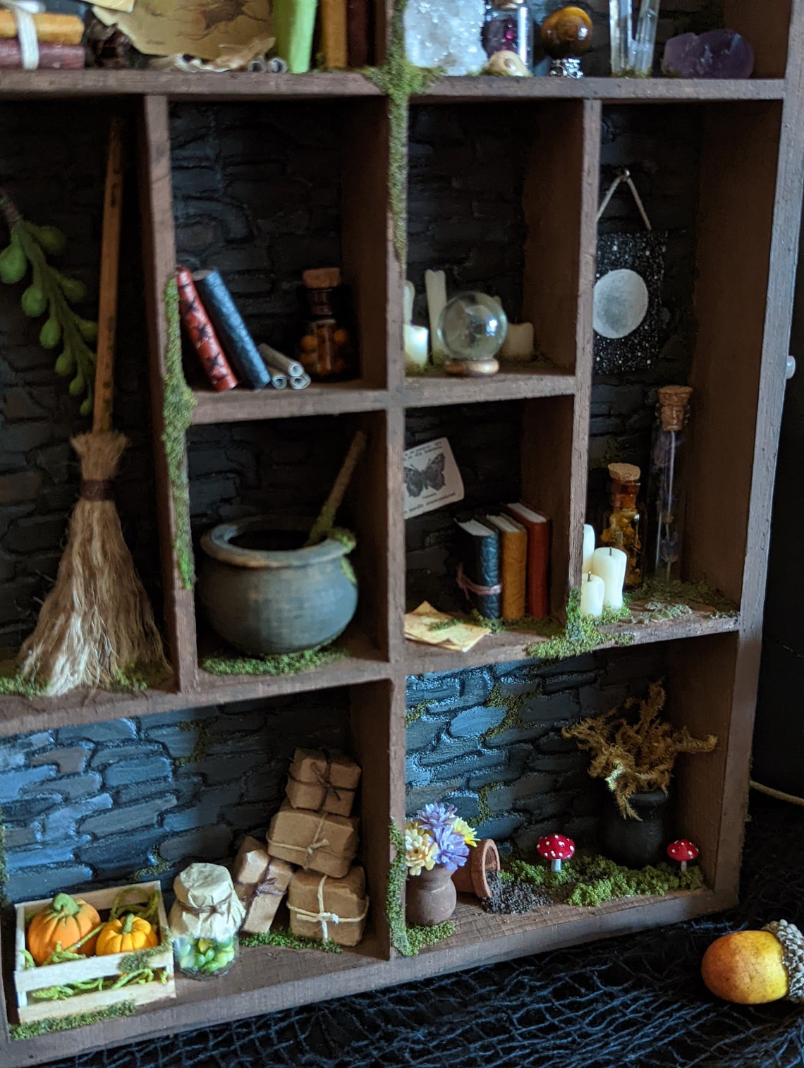 Mage Cabinet/witch Cabinet Filled With Miniatures and Magic - Etsy
