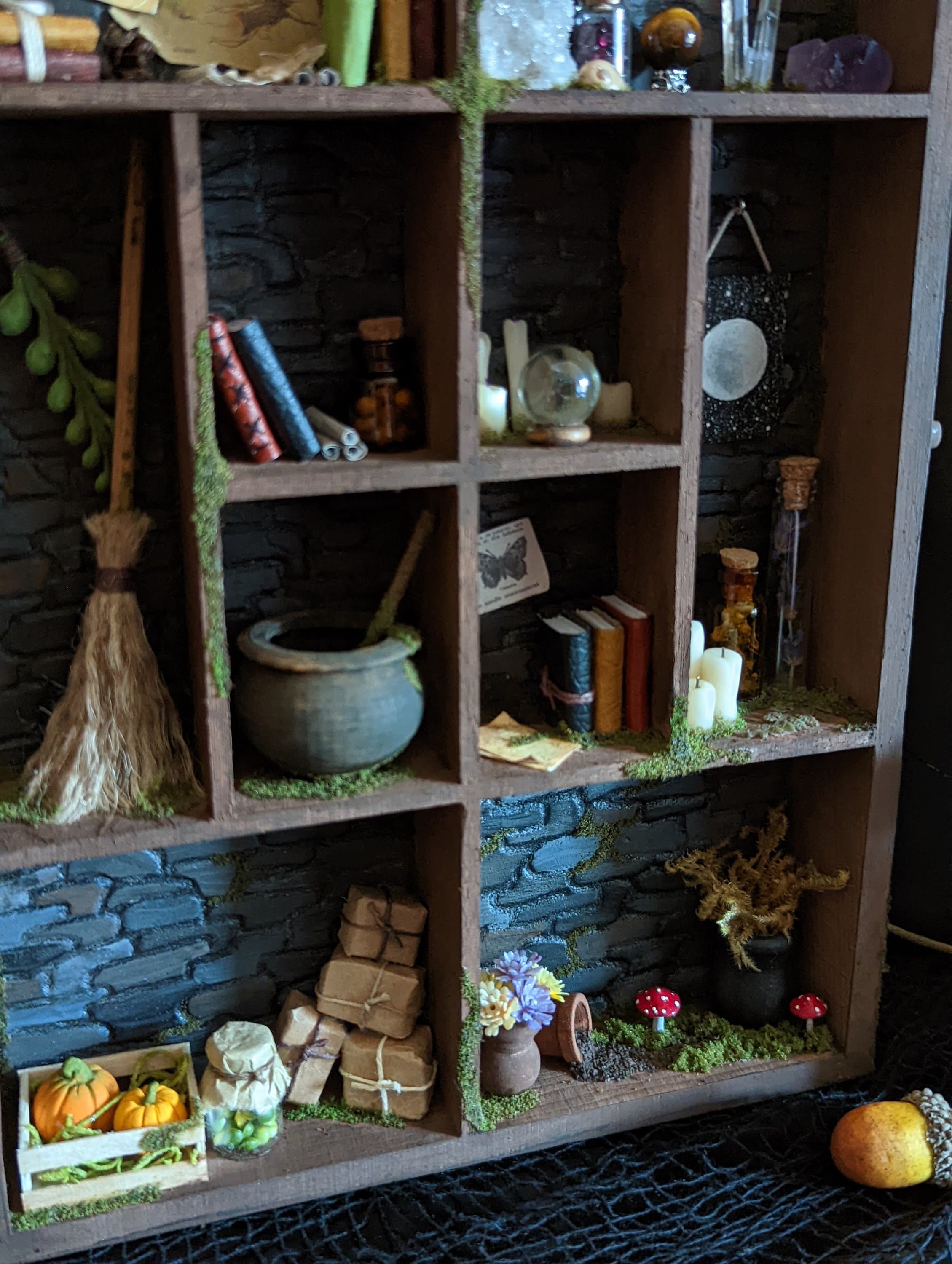 Mage Cabinet/witch Cabinet Filled With Miniatures and Magic - Etsy