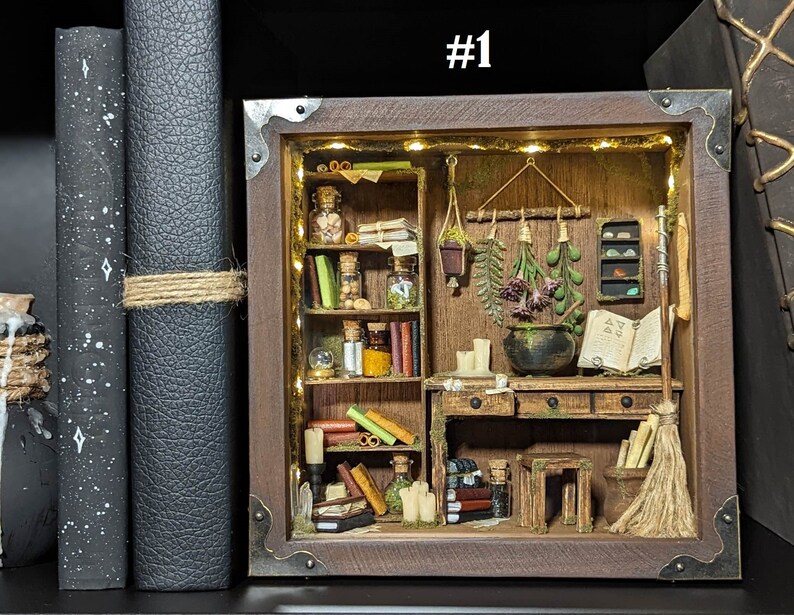 Magical Mage Room Miniature Miniature Witch House Light up - Etsy