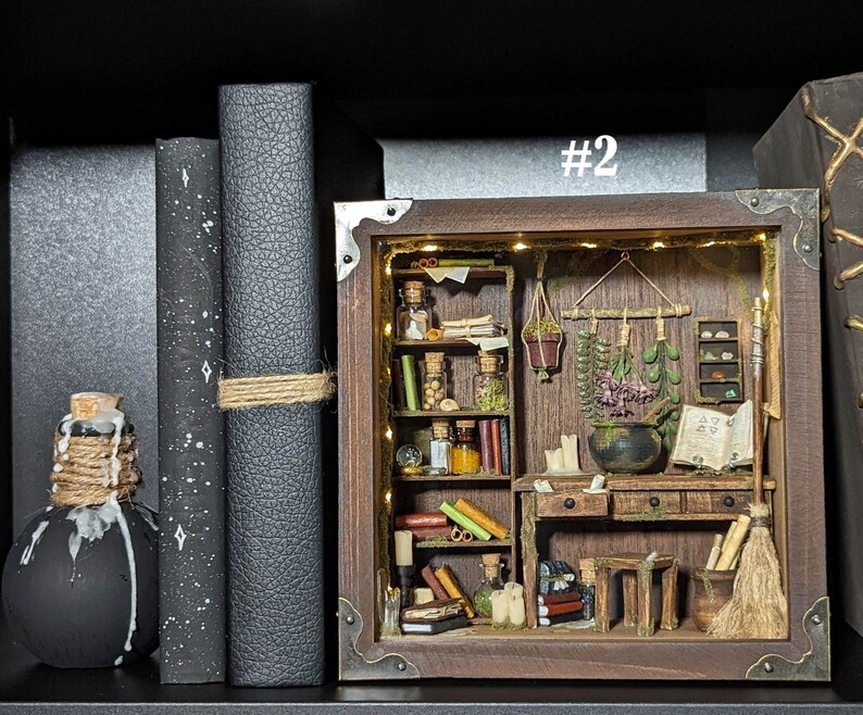 Magical Mage Room Miniature Miniature Witch House Light up - Etsy