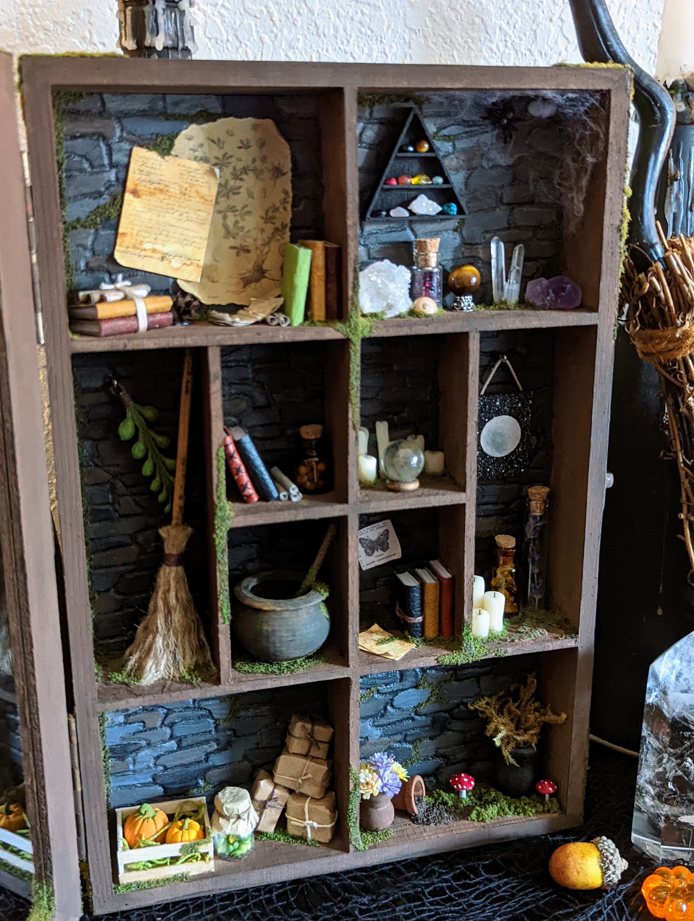 Mage Cabinet/witch Cabinet Filled With Miniatures and Magic - Etsy