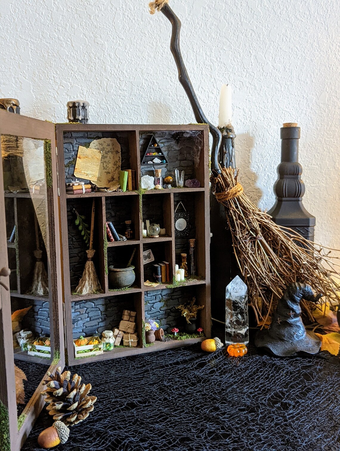 Mage Cabinet/witch Cabinet Filled With Miniatures and Magic - Etsy