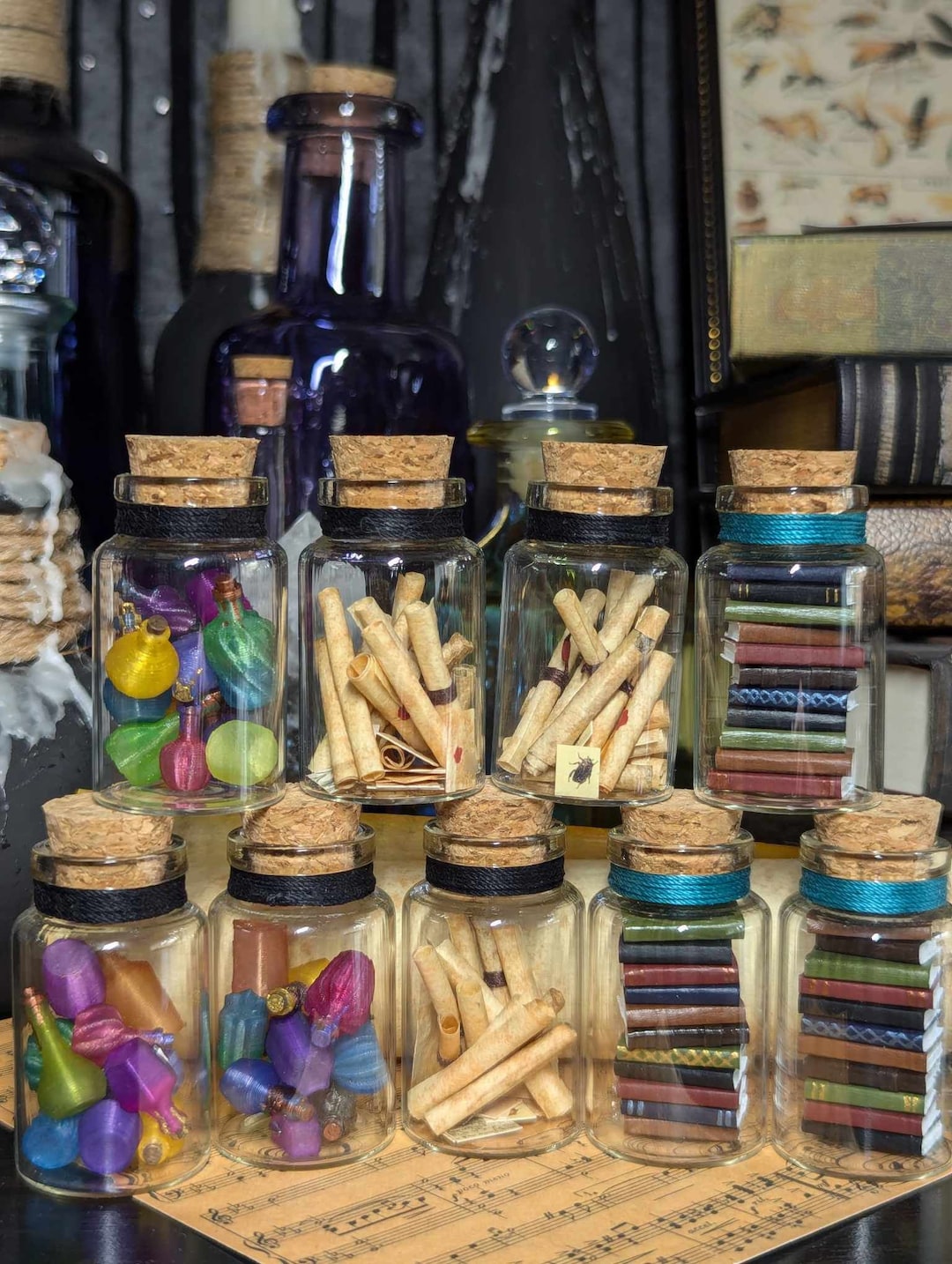 Miniature Magical Bottles, Miniature Apothecary Bottles, Magical Potion ...