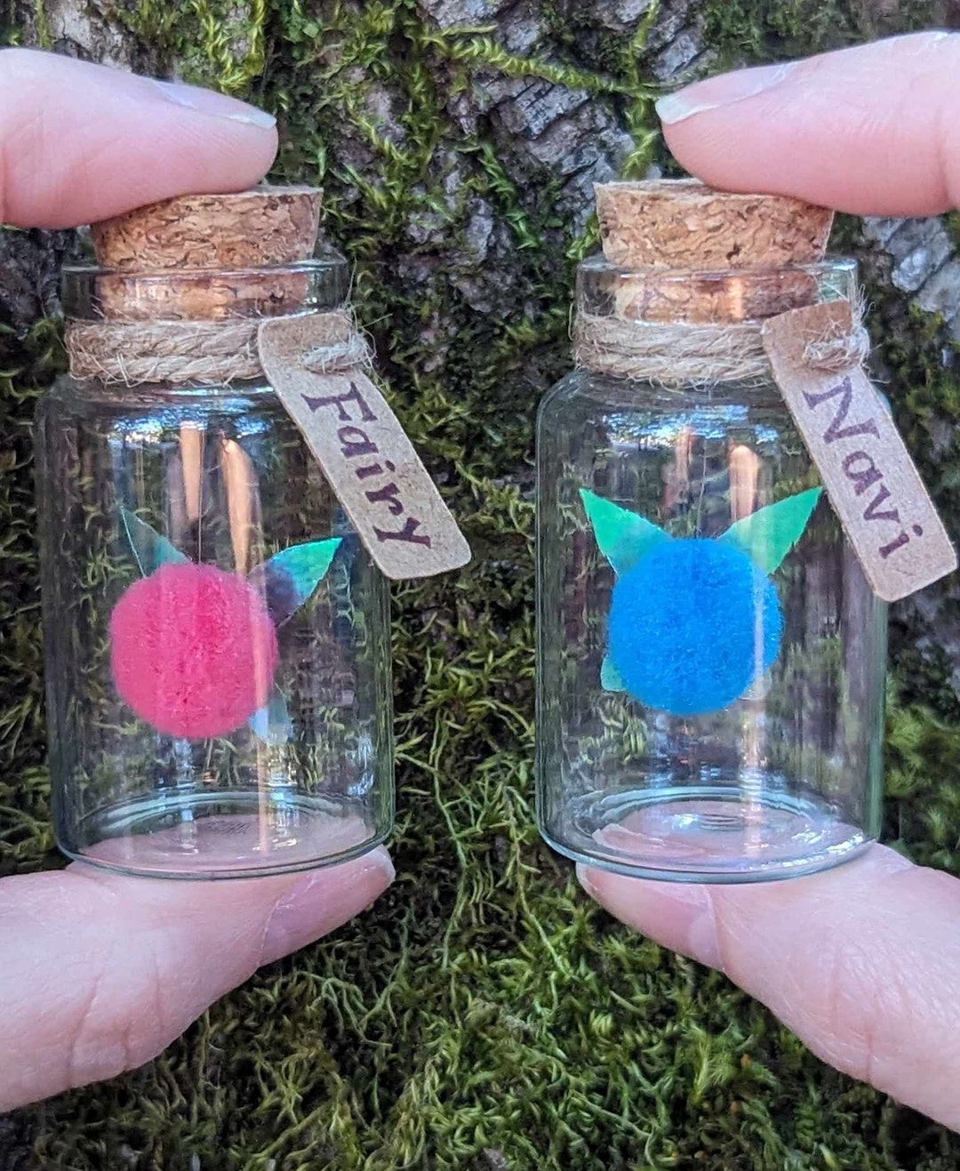 Zelda Fairy Bottle, Navi Bottle, Miniatures in a Bottle, Zelda Inspired ...