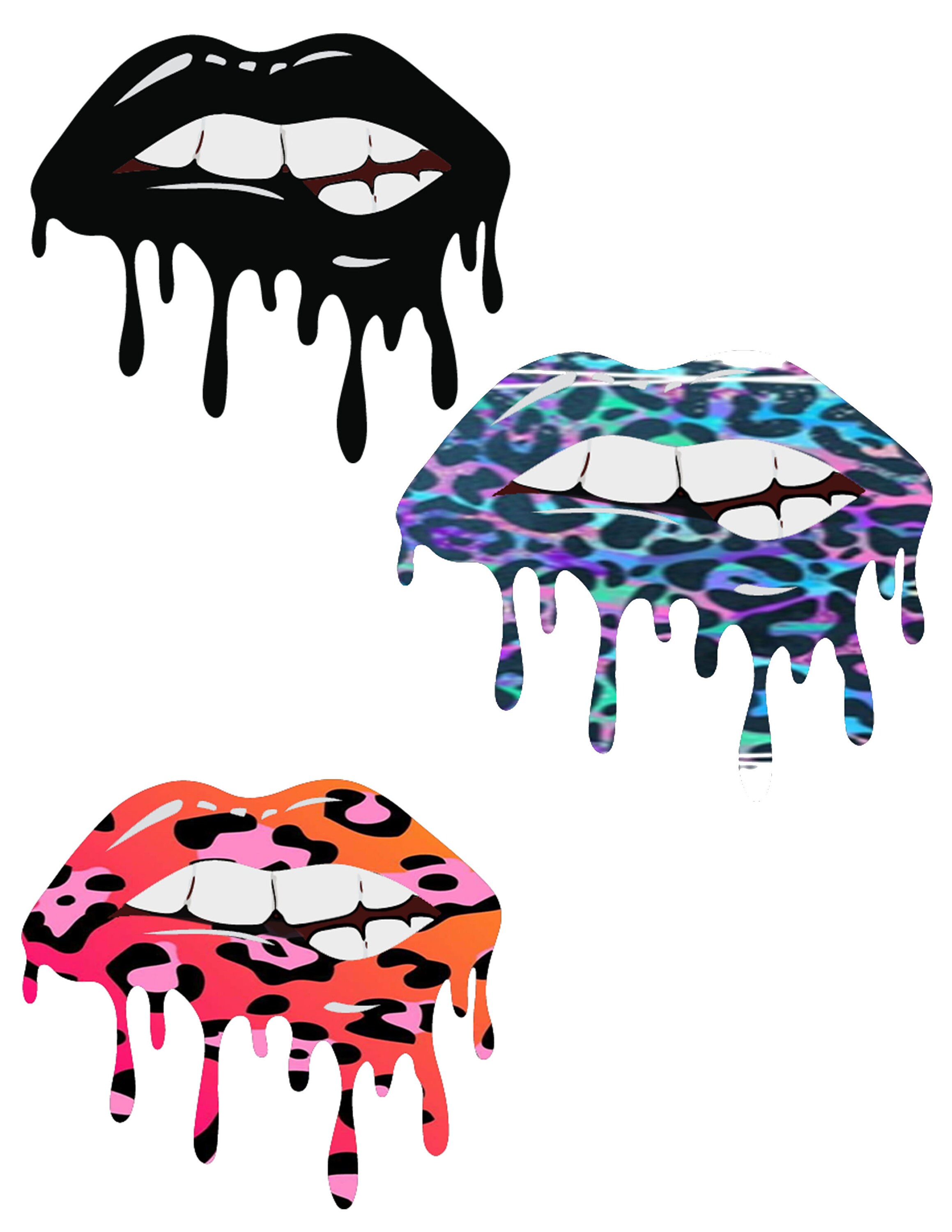 Drip lip trio | Etsy