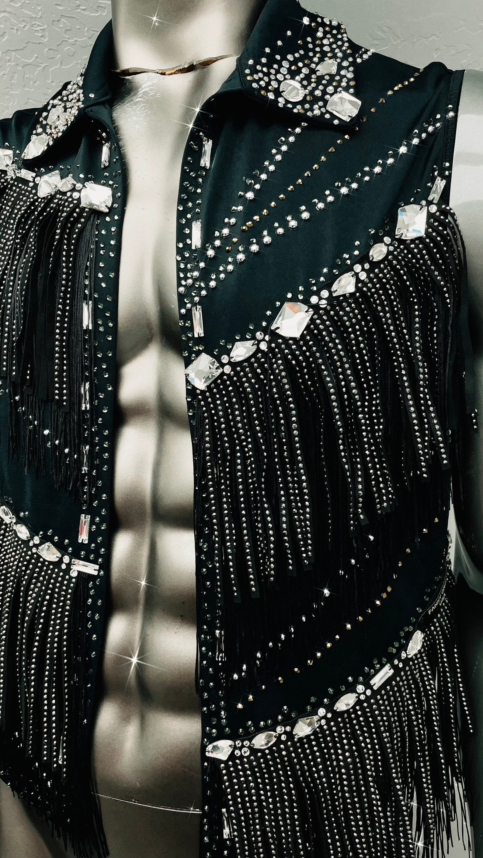Mens Fringe Vest for Latin Dance Salsa Rumba Performance Outfit - Etsy