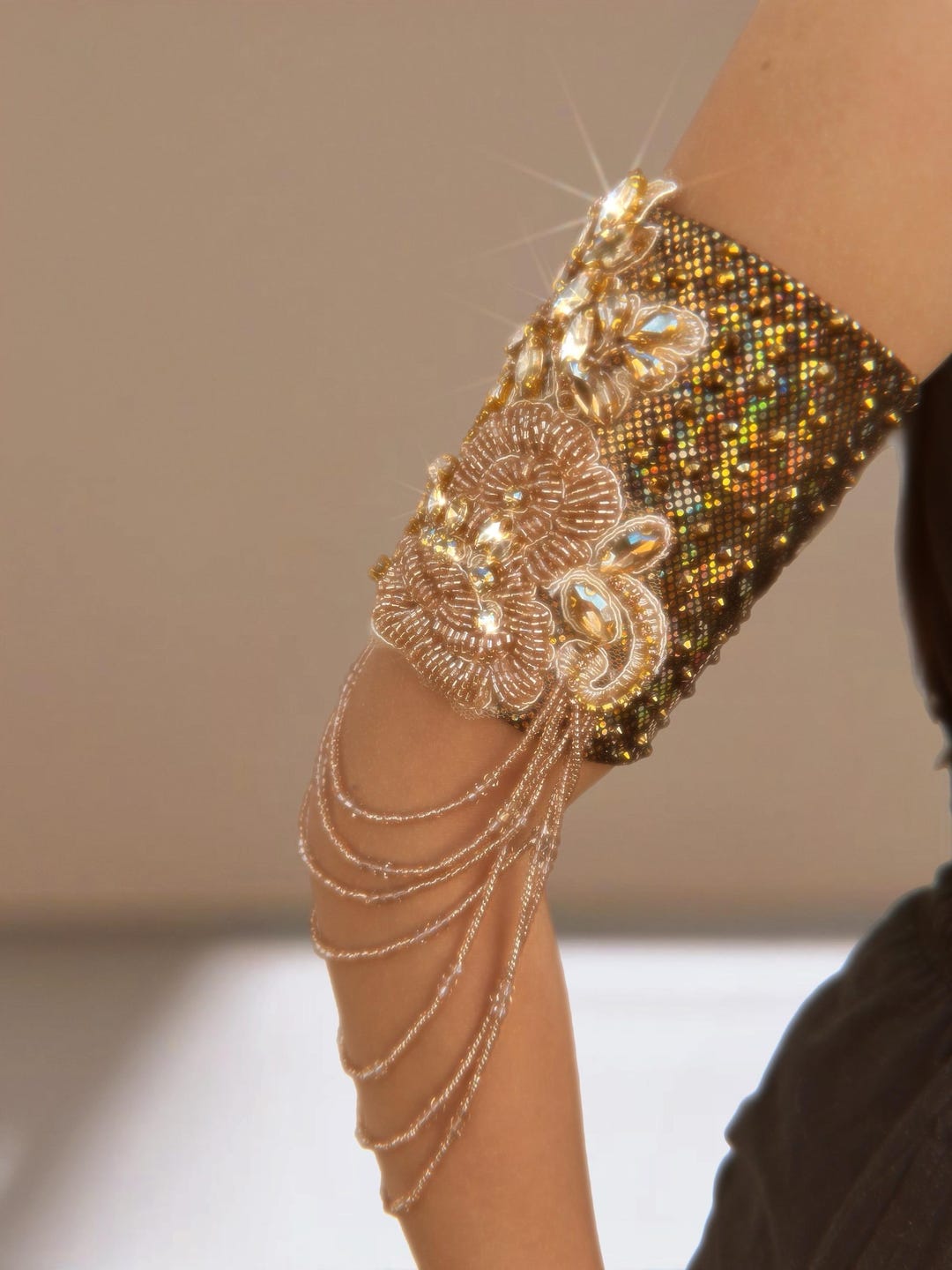 Latin Dance Arm Cuff: Rhinestone Performance Bangle - Etsy
