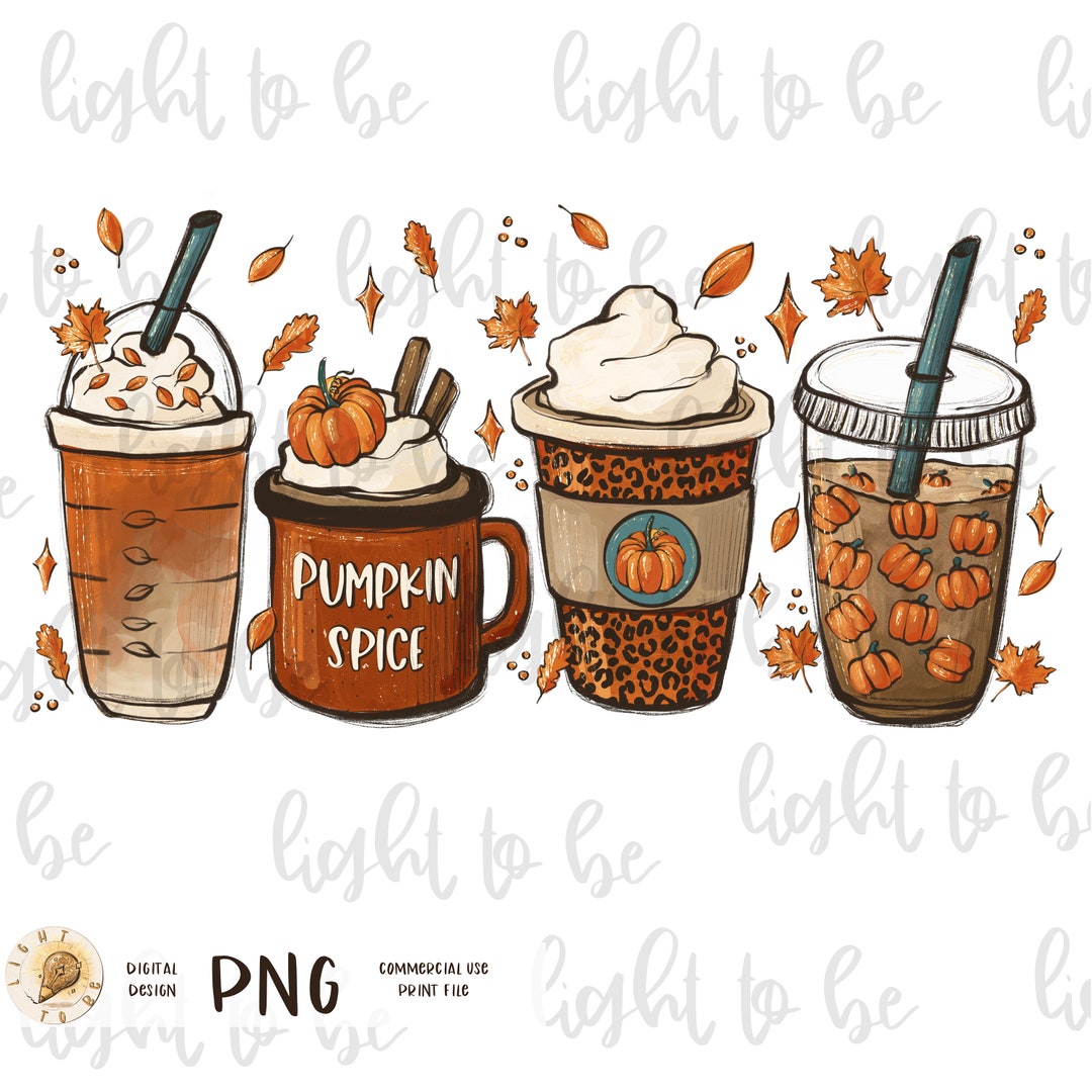Pumpkin Spice PNG, Latte Fall PSL Leaves Coffee Thanksgiving Cozy ...