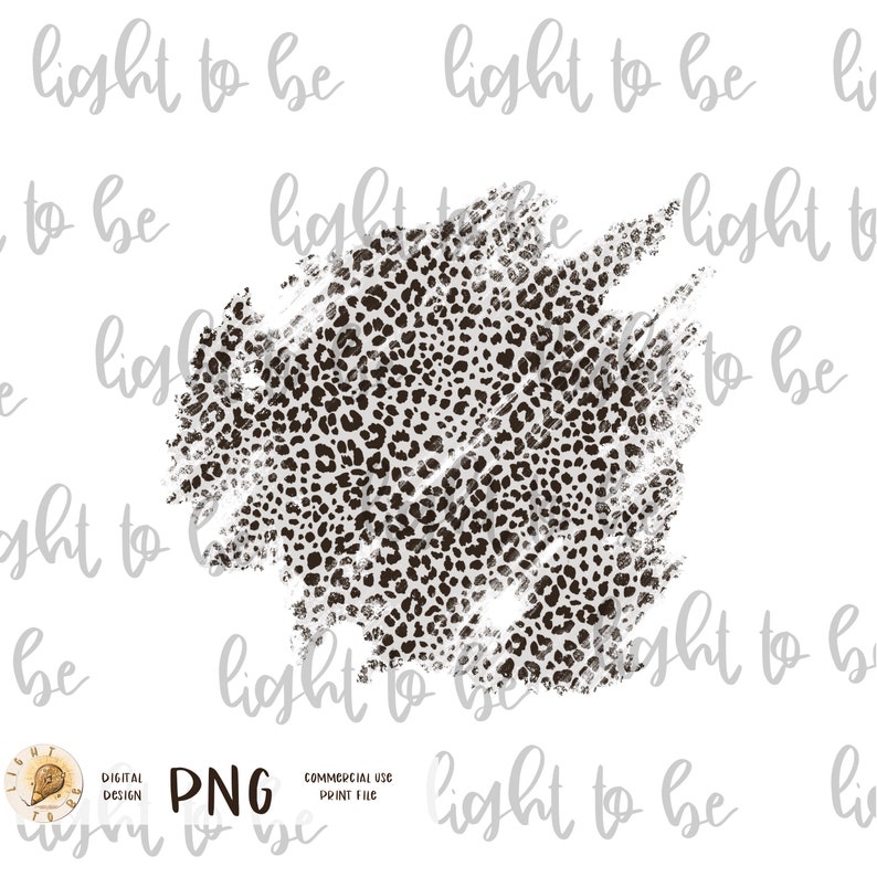 Leopard Splash Patches Cheetah Background PNG Digital - Etsy