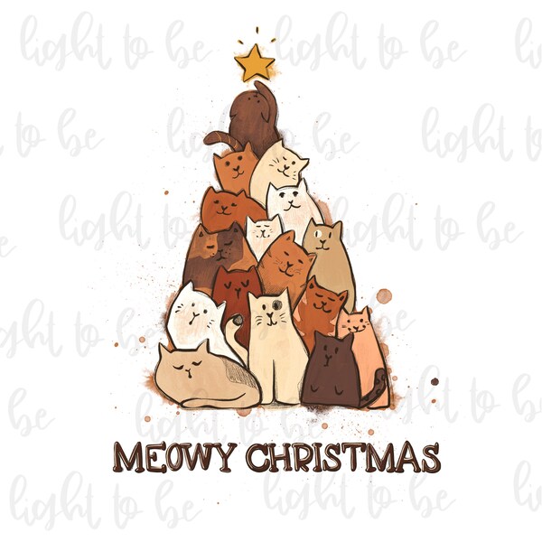 Meowy Christmas - Etsy