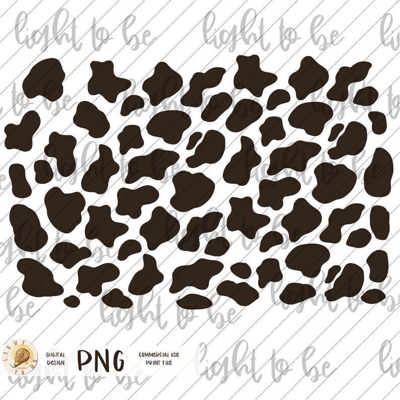 Cow Background PNG Digital Sublimation Design Hand Drawn - Etsy